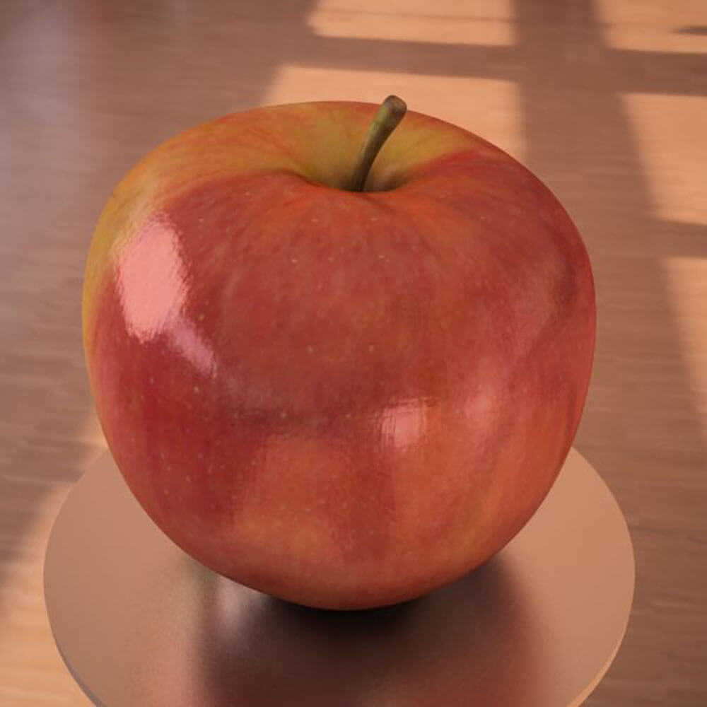 Apple Fruit - 3D Model by vefilanna