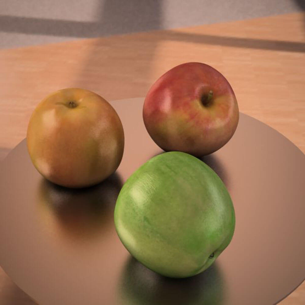 Apple Fruit - 3D Model by vefilanna