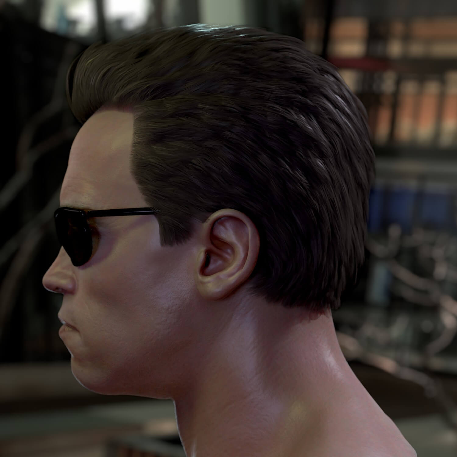 3D Model Arnold Schwarzenegger Head by vefilanna
