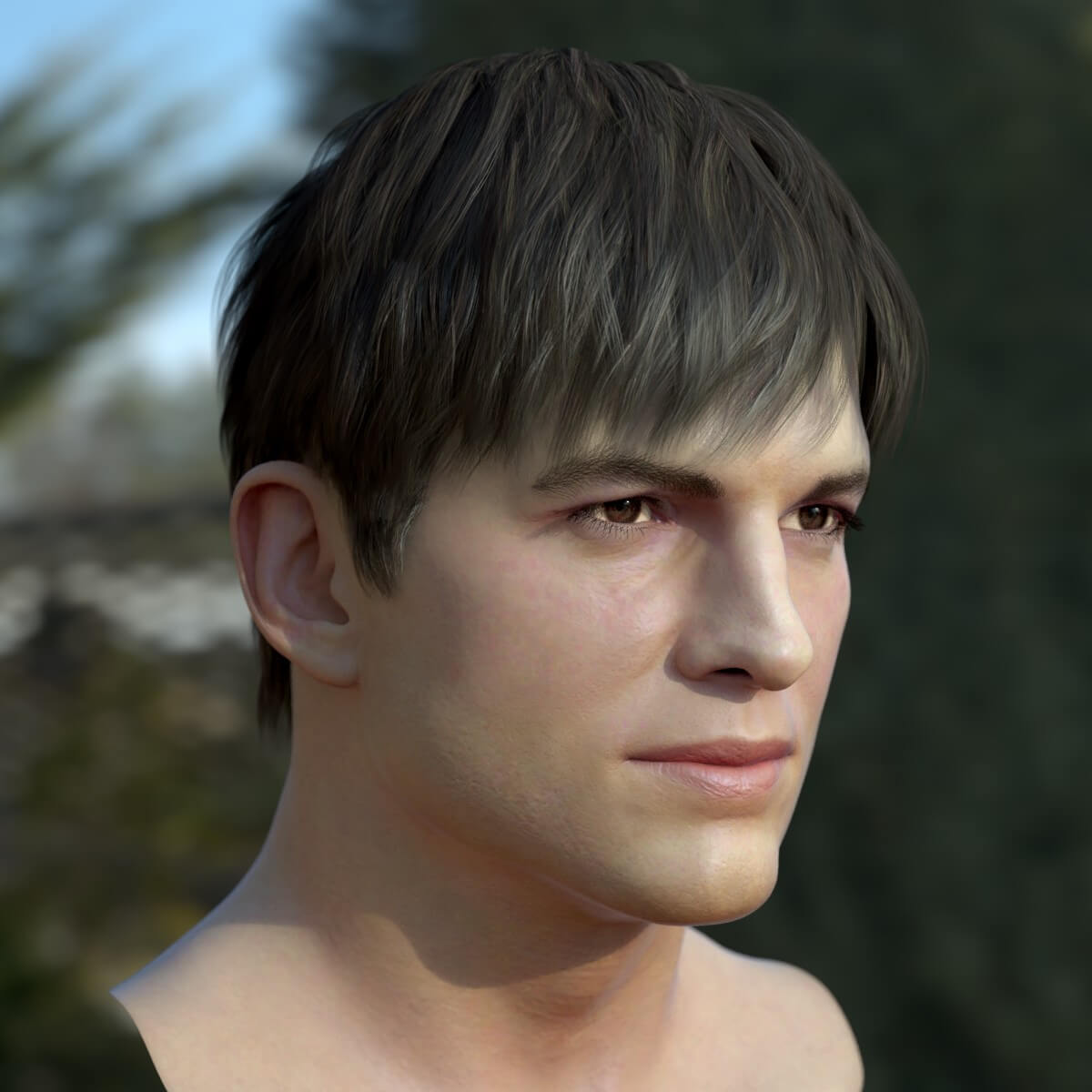 Ashton Kutcher Head - 3D Model by vefilanna