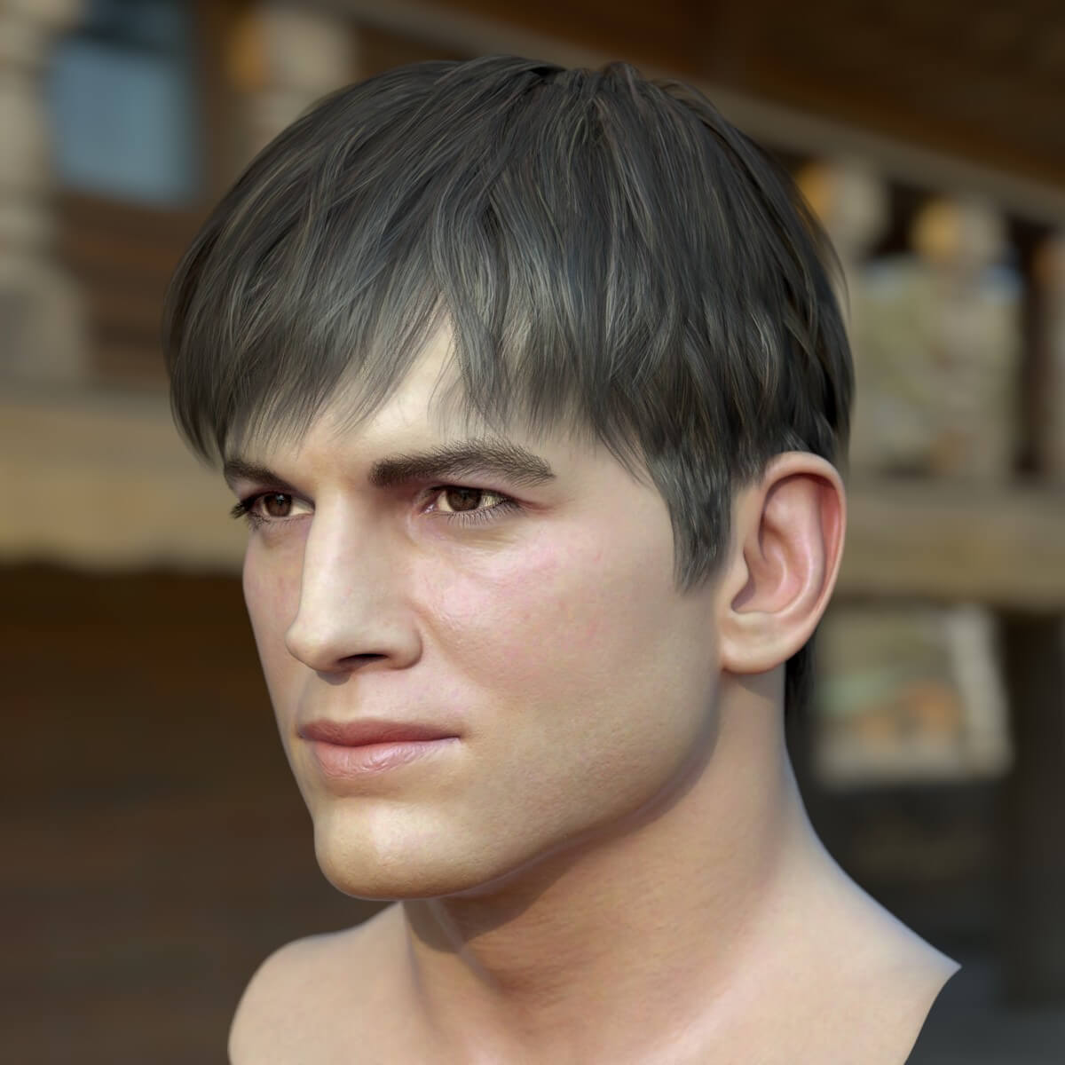Ashton Kutcher Head - 3D Model by vefilanna