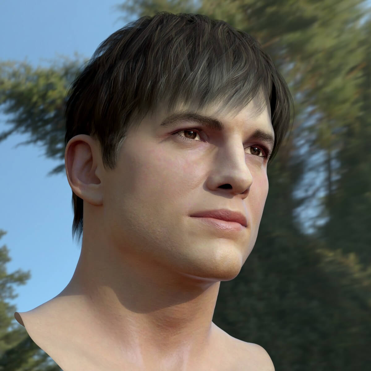 Ashton Kutcher Head - 3D Model by vefilanna