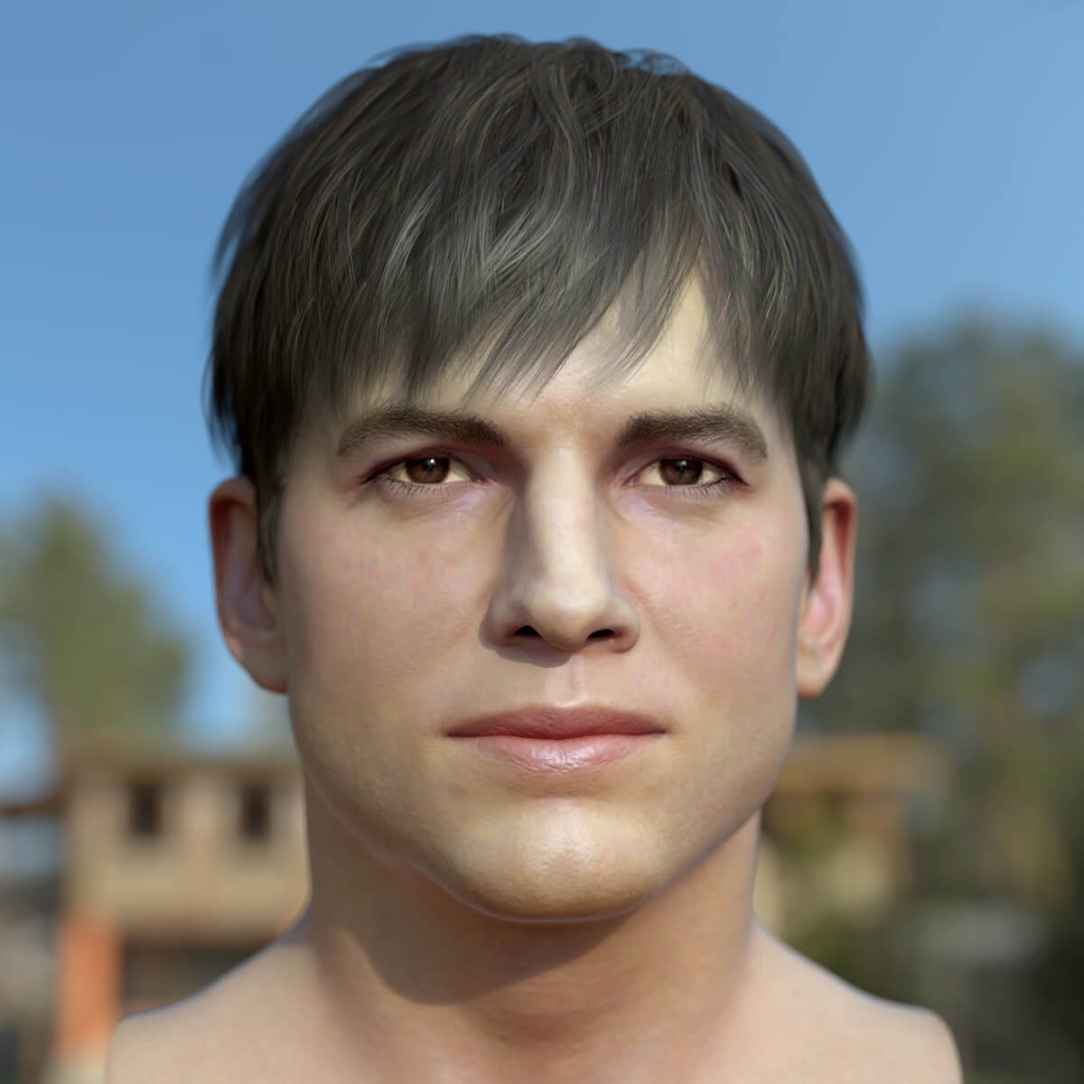 Ashton Kutcher Head - 3D Model by vefilanna