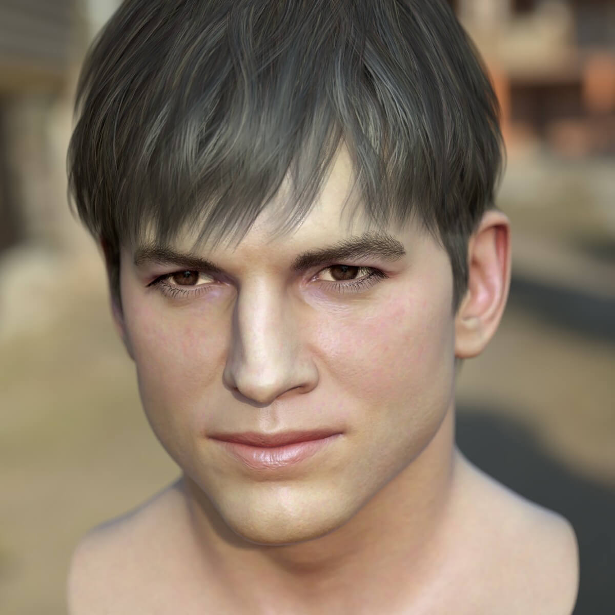 Ashton Kutcher Head - 3D Model by vefilanna