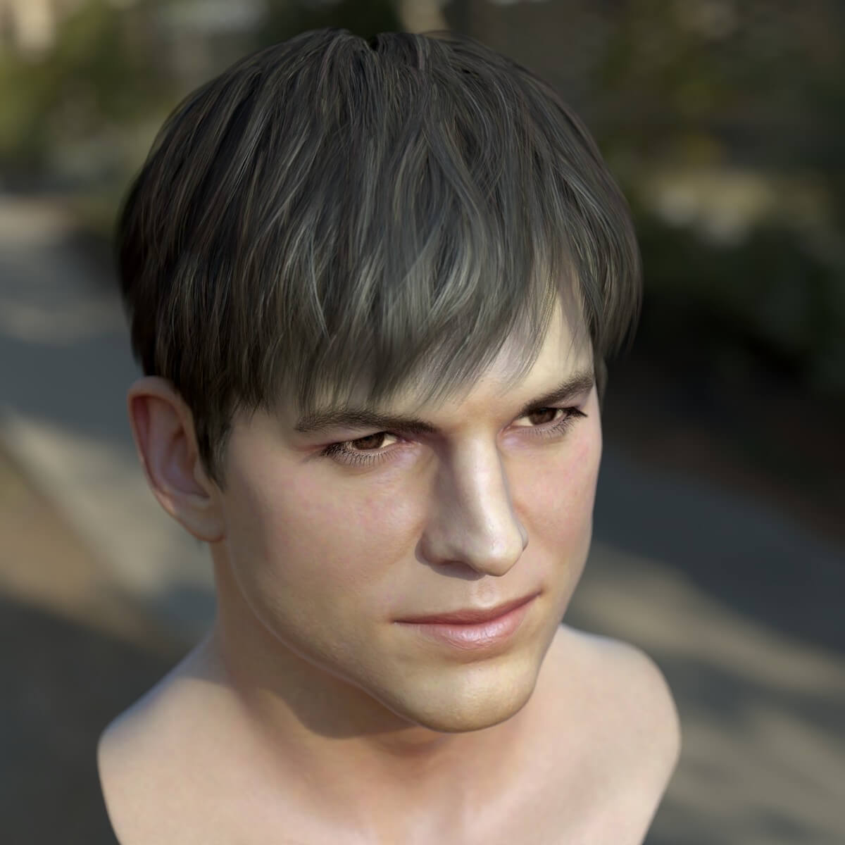 Ashton Kutcher Head - 3D Model by vefilanna