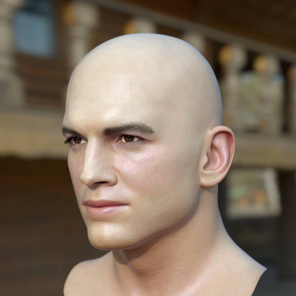 Ashton Kutcher Head - 3D Model by vefilanna