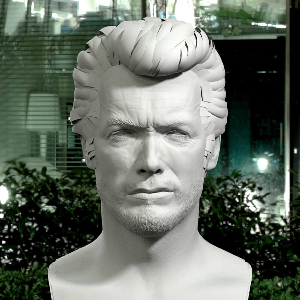 Clint Eastwood Head V2 - 3D Model by vefilanna