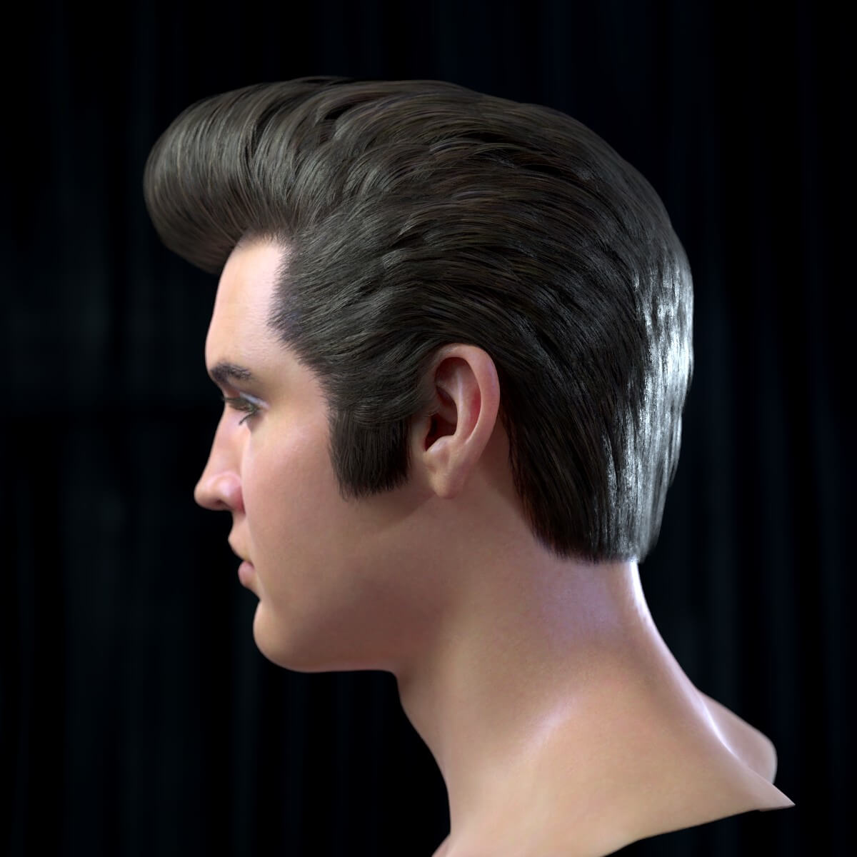 3D Model Elvis Presley Head by vefilanna