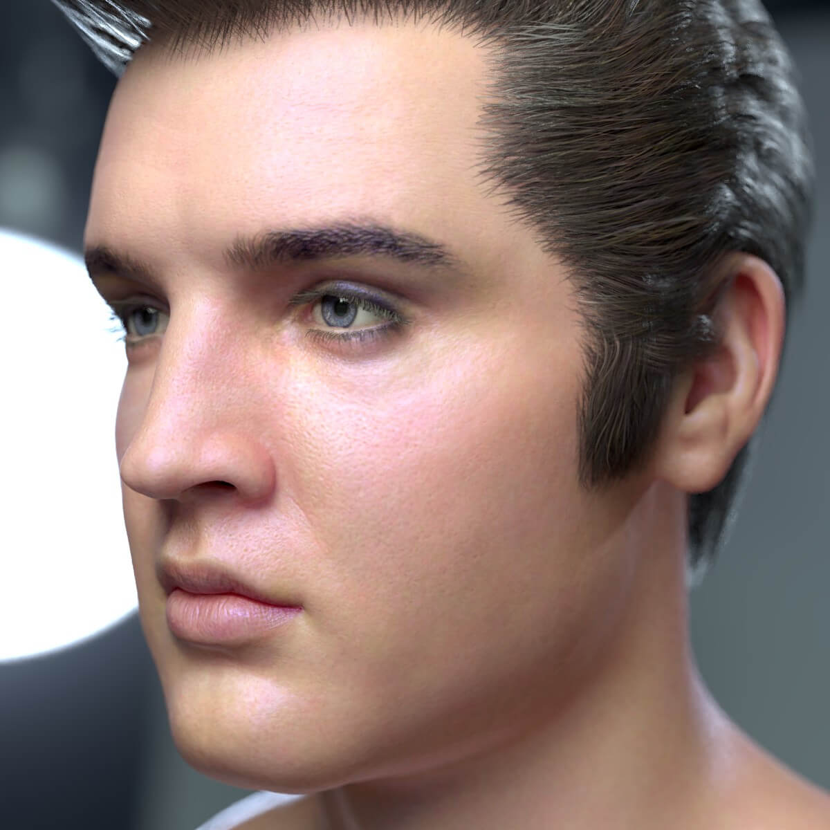 3D Model Elvis Presley Head by vefilanna