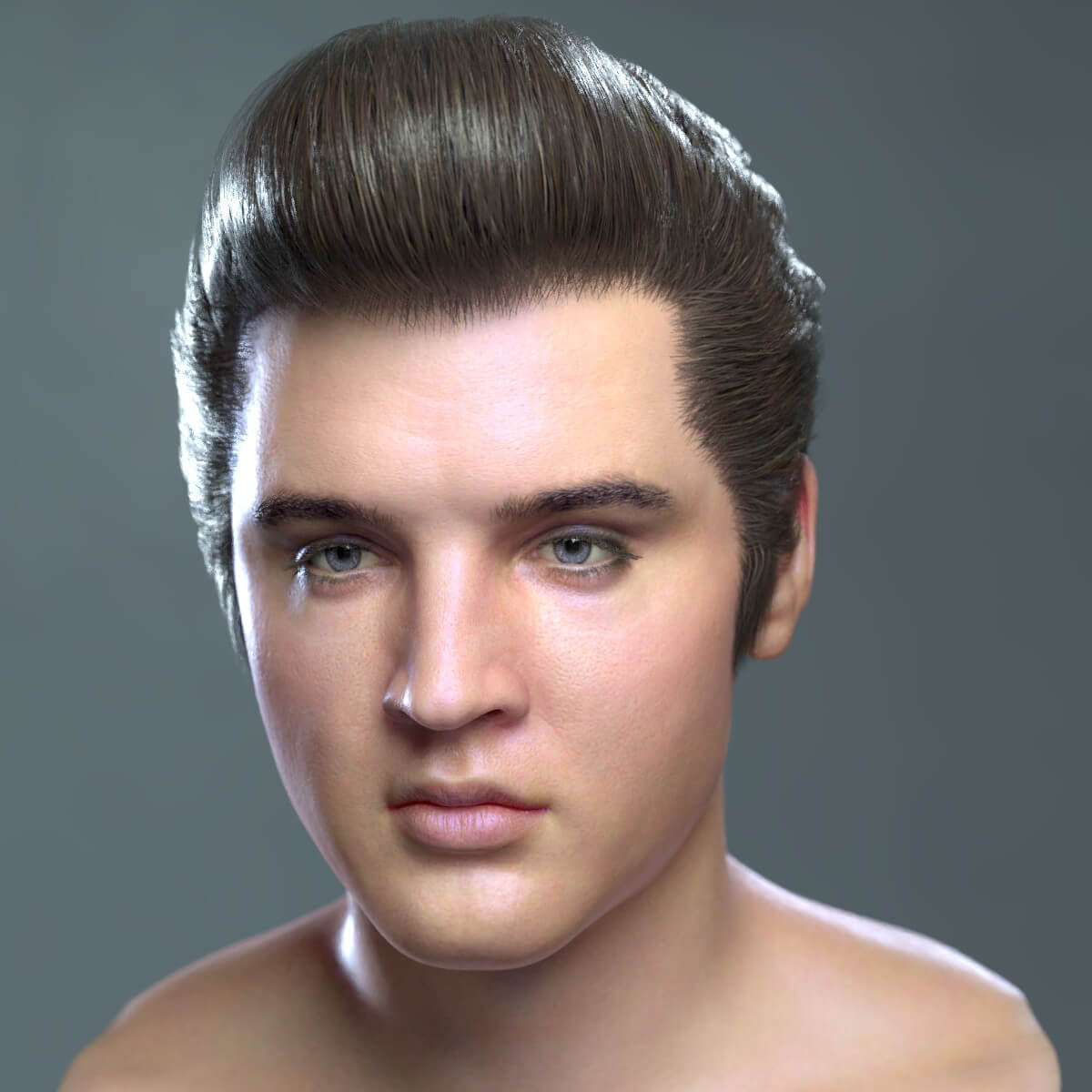 3D Model Elvis Presley Head by vefilanna