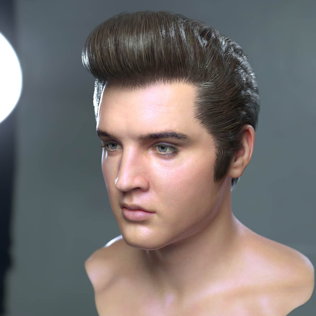 3D Model Elvis Presley Head by vefilanna