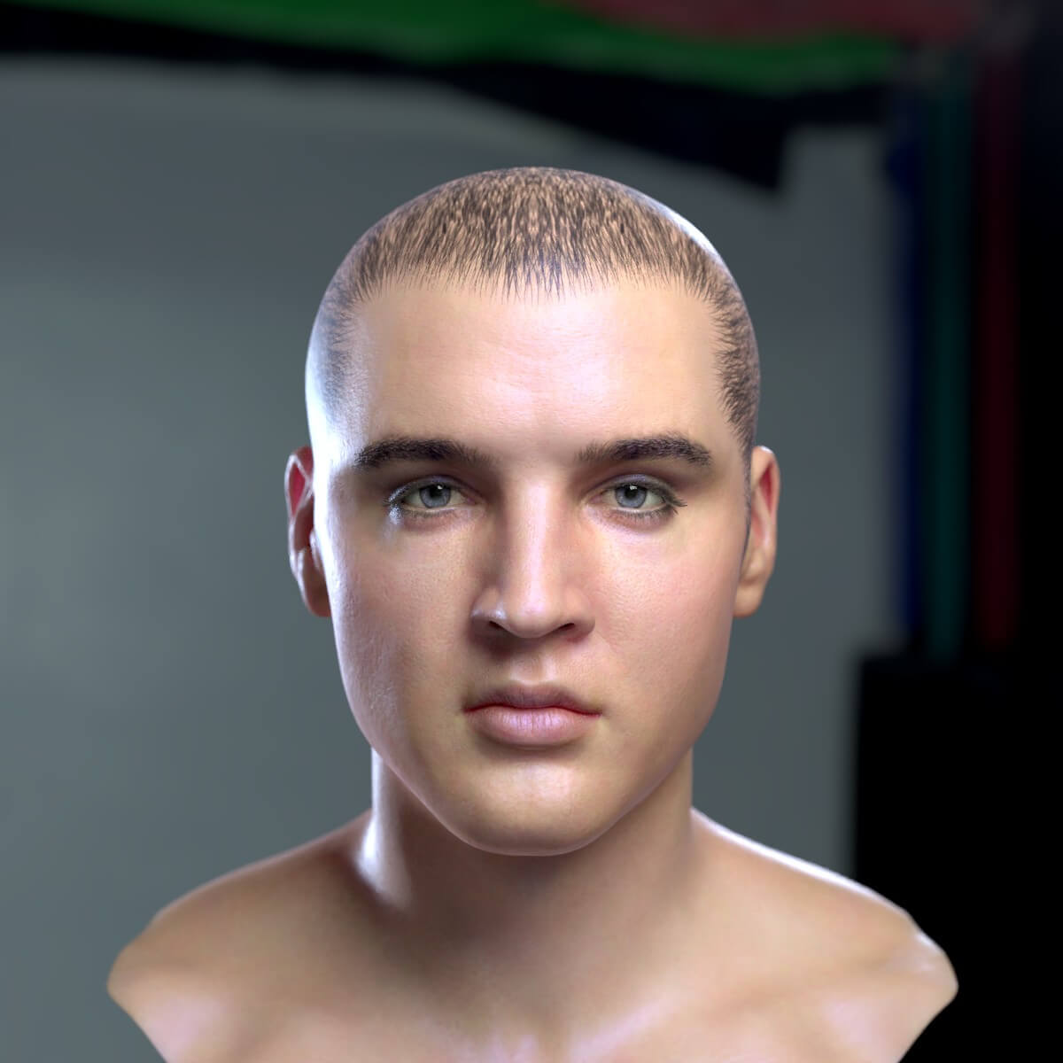 3D Model Elvis Presley Head by vefilanna