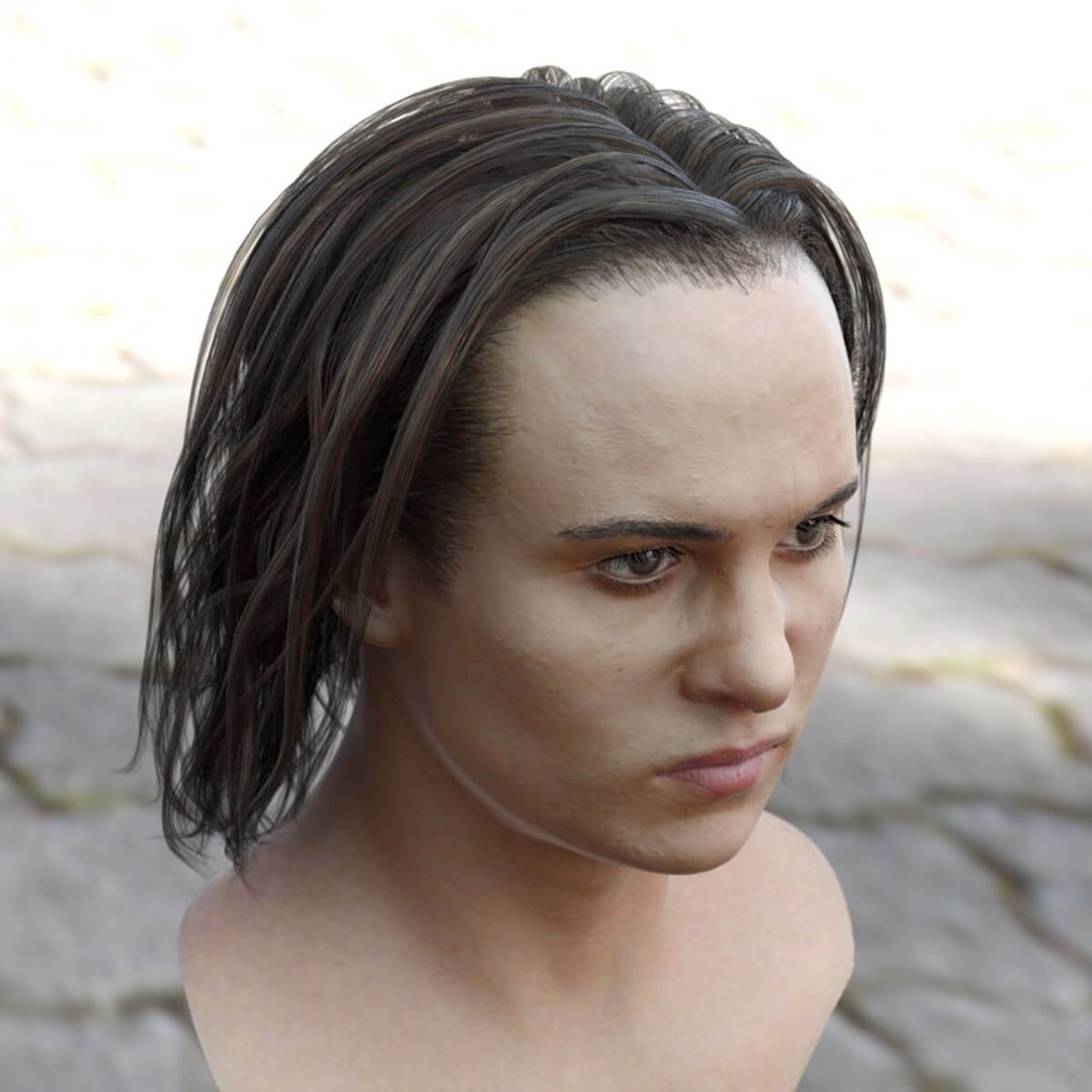 Frank Dillane Nick Clark Head - 3D Model by vefilanna