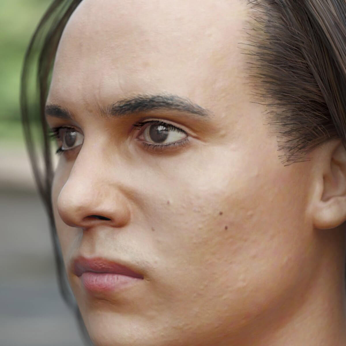 Frank Dillane Nick Clark Head - 3D Model by vefilanna
