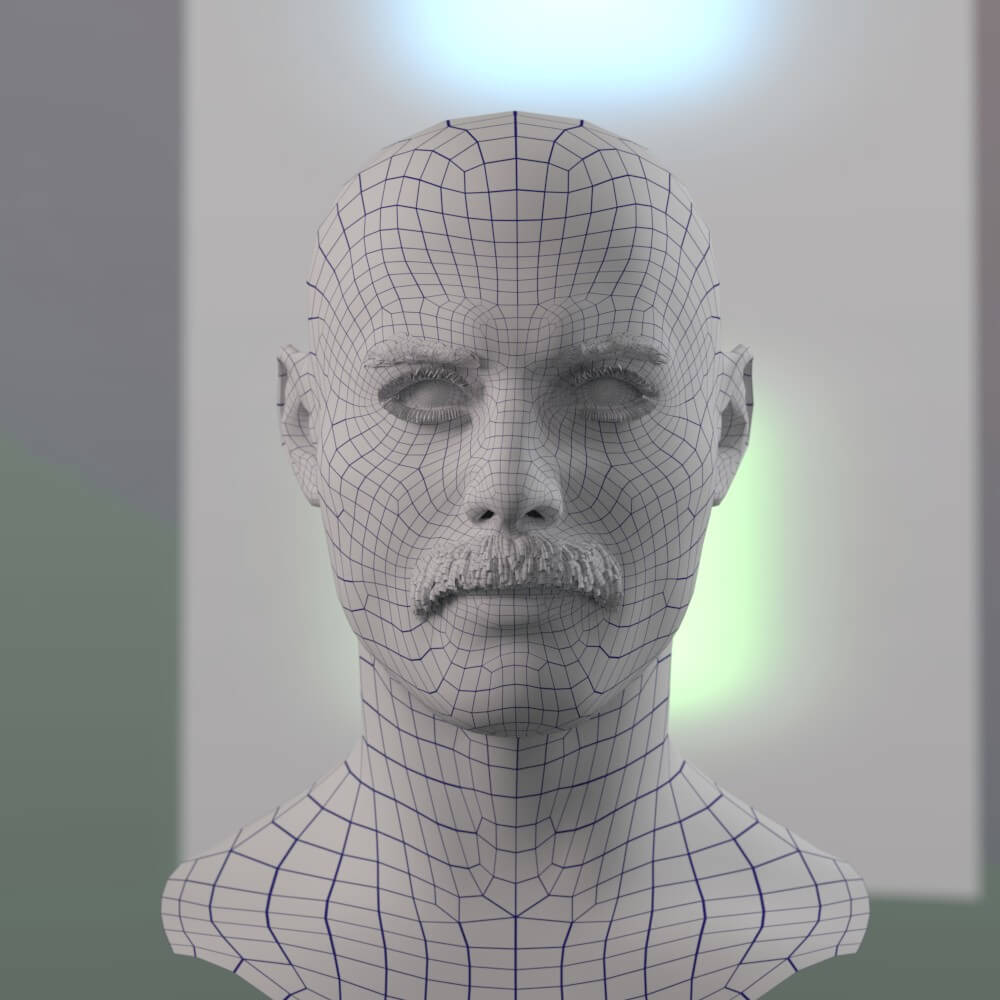 3D Model Freddie Mercury Head V2 by vefilanna