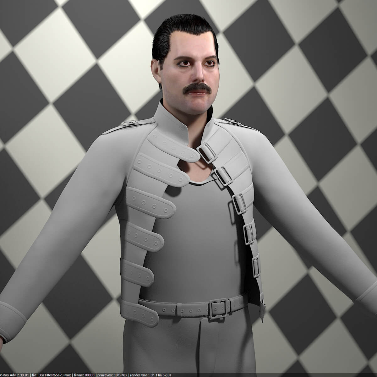 Freddie Mercury - 3D Model by vefilanna