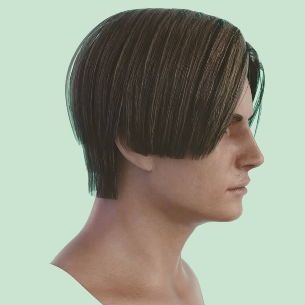 3D Model Human Head Male V6 by vefilanna
