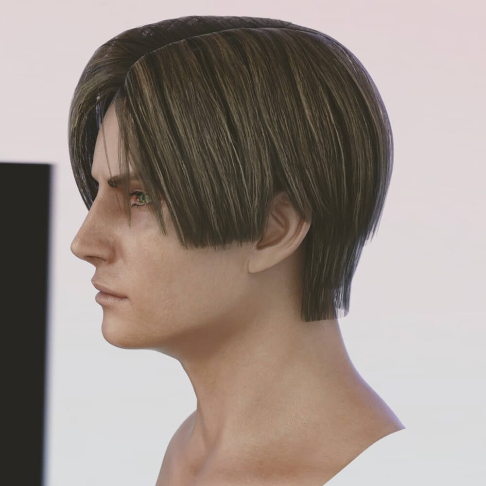 3D Model Human Head Male V6 by vefilanna