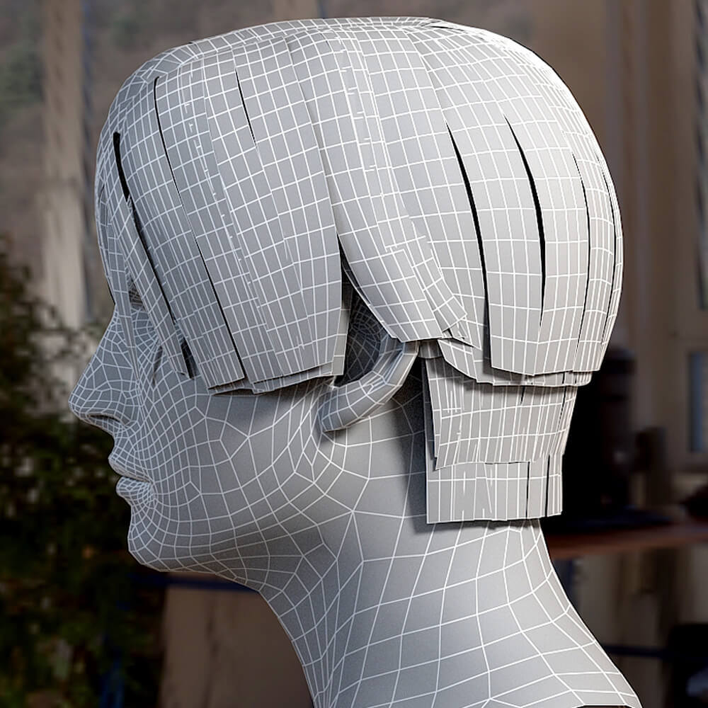 3D Model Human Head Male V6 by vefilanna