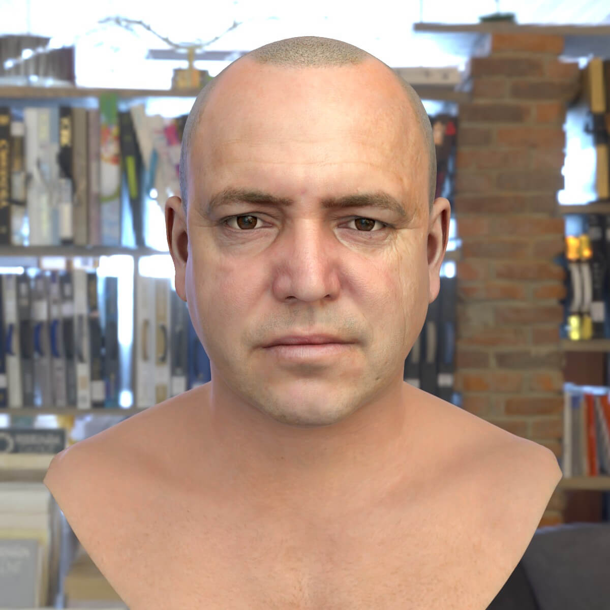 3D Model Human Head V2 by vefilanna