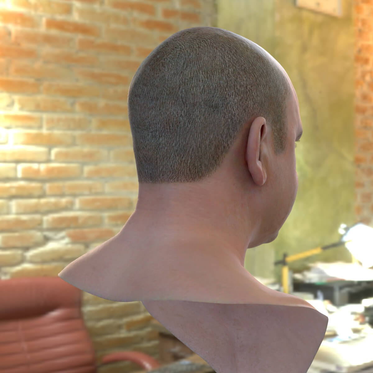 3D Model Human Head V2 by vefilanna