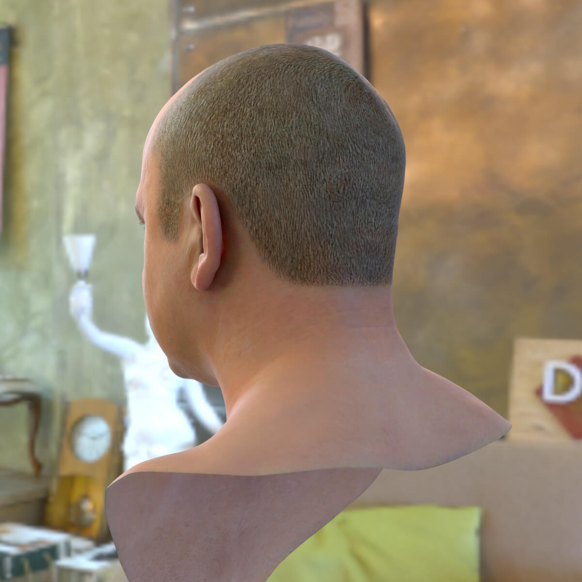 3D Model Human Head V2 by vefilanna