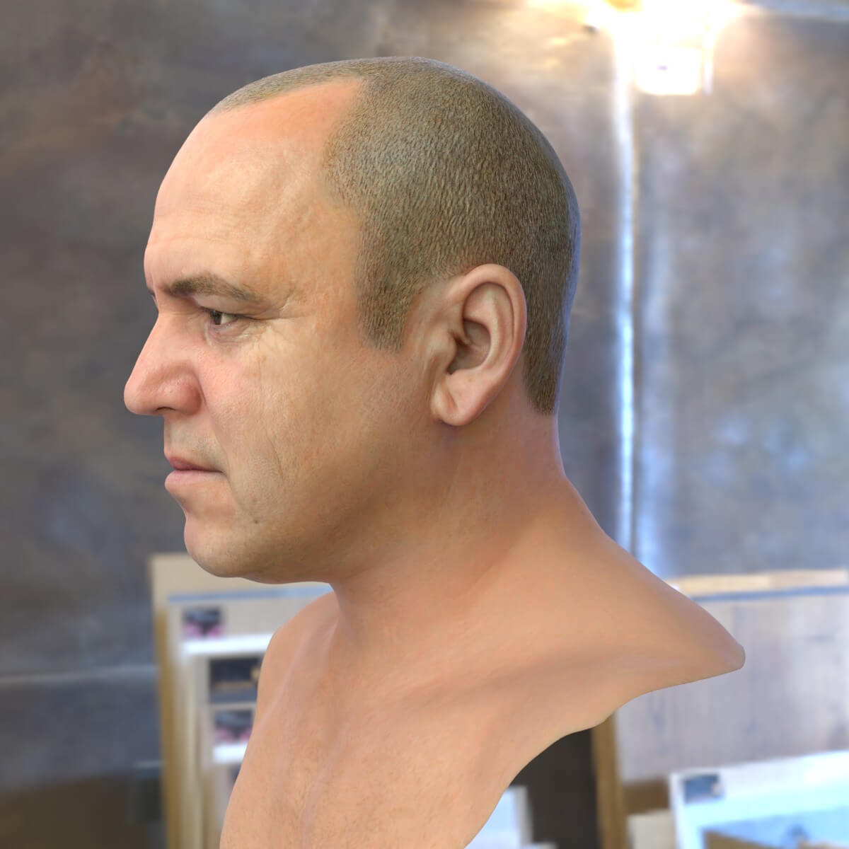 3D Model Human Head V2 by vefilanna