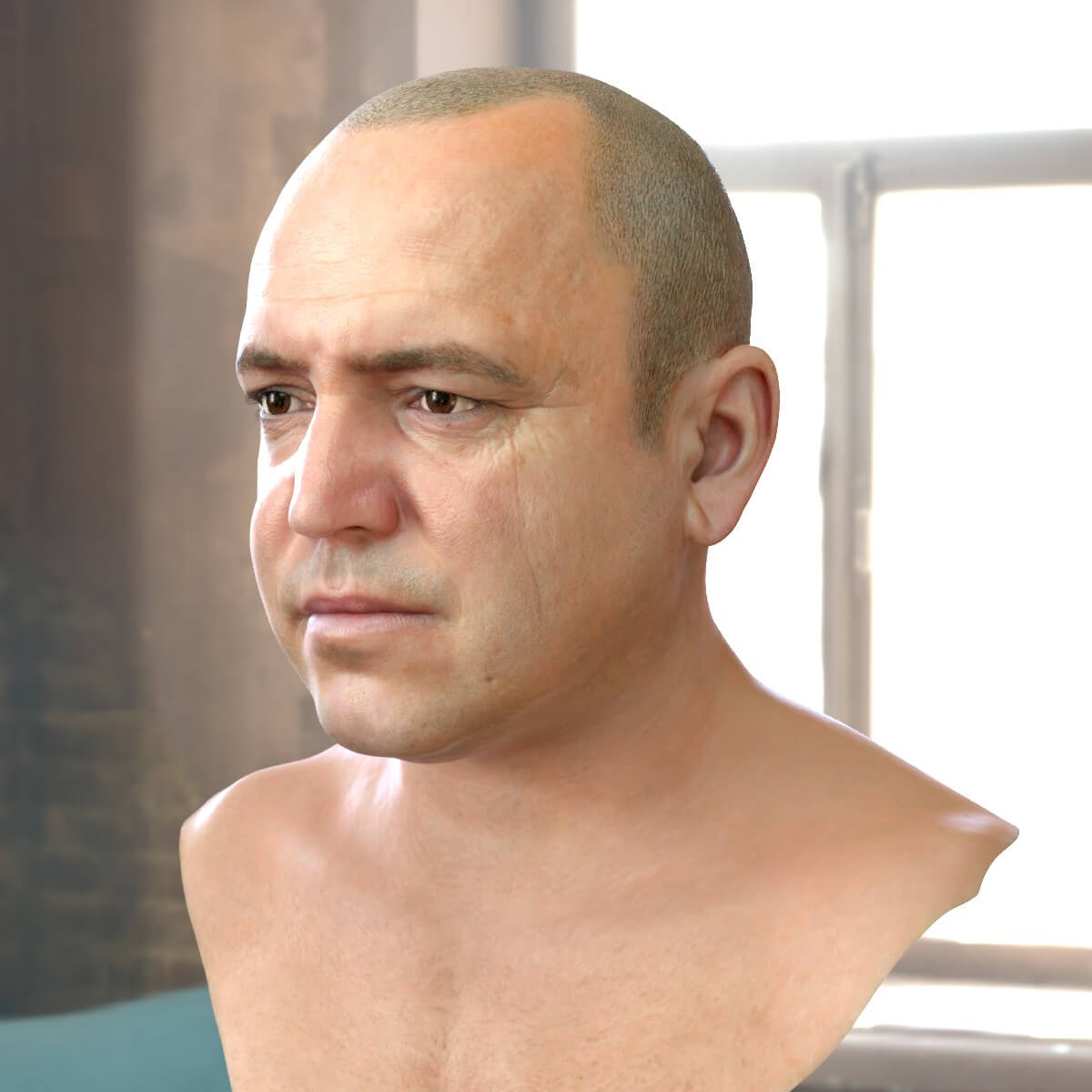 3D Model Human Head V2 by vefilanna