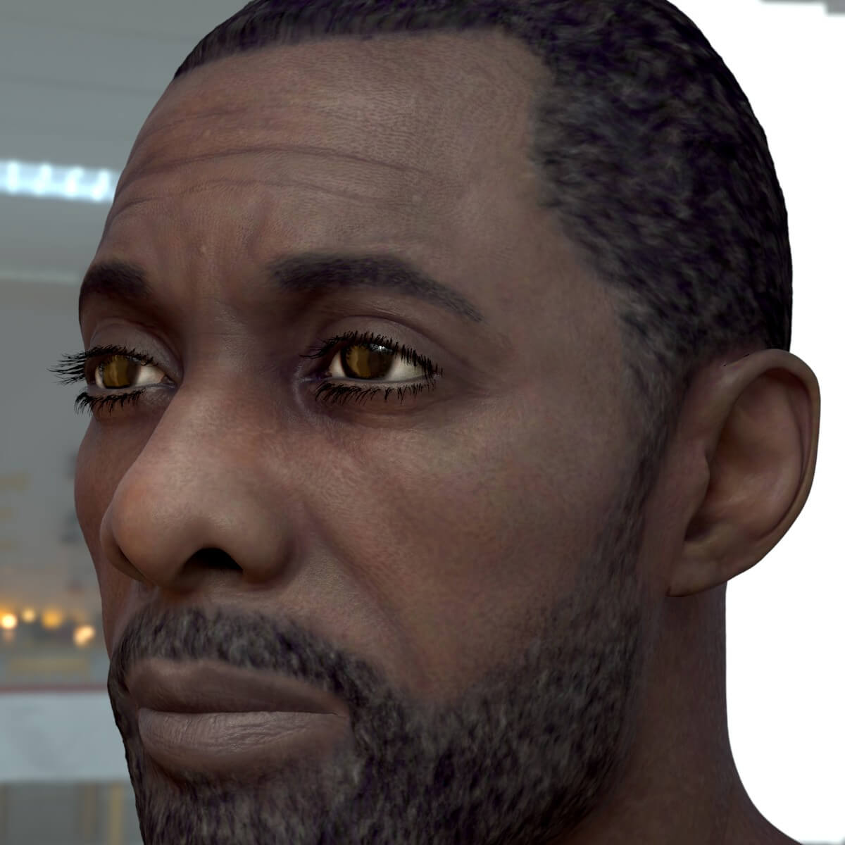 Idris Elba Head V1 - 3D Model by vefilanna