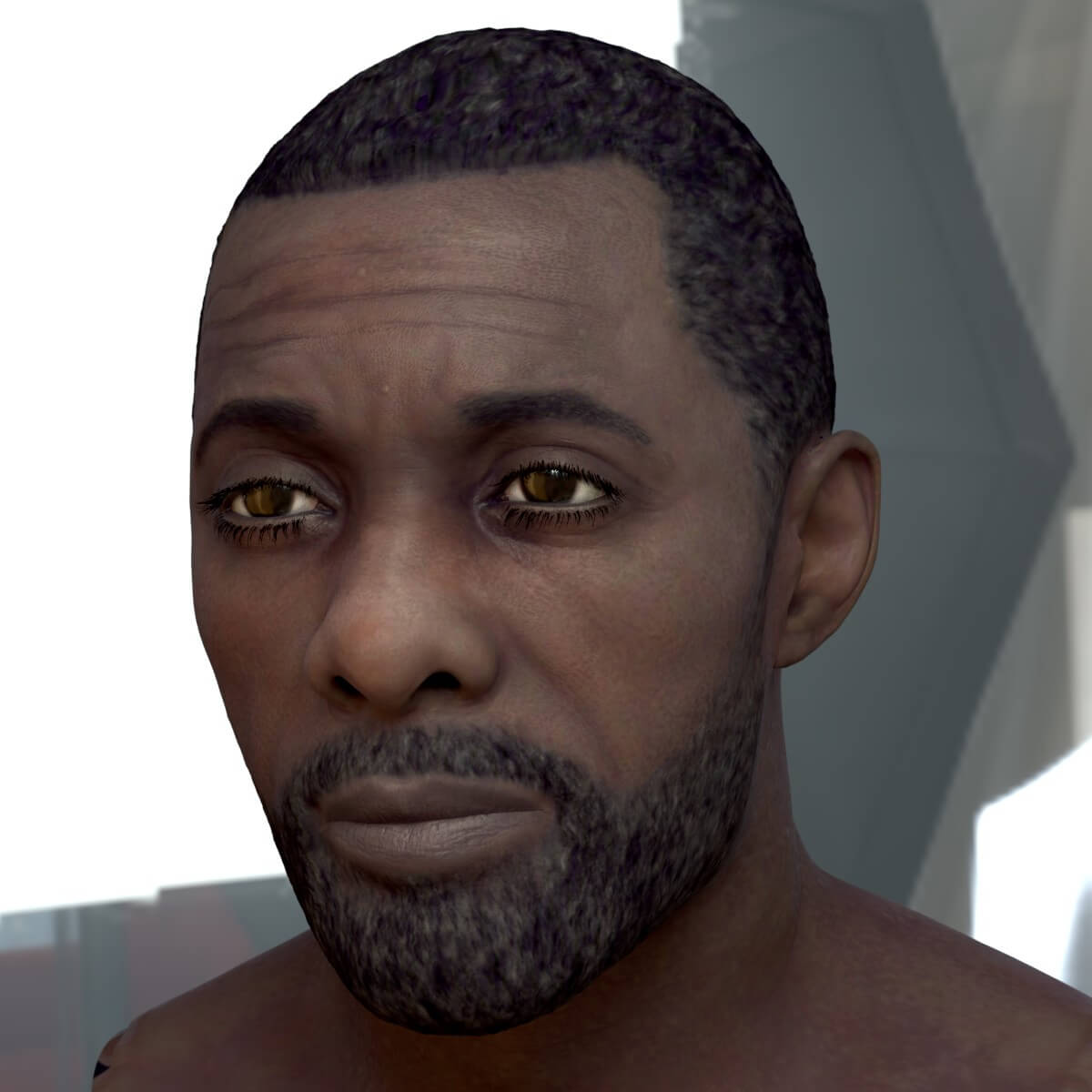 Idris Elba Head V1 - 3D Model by vefilanna