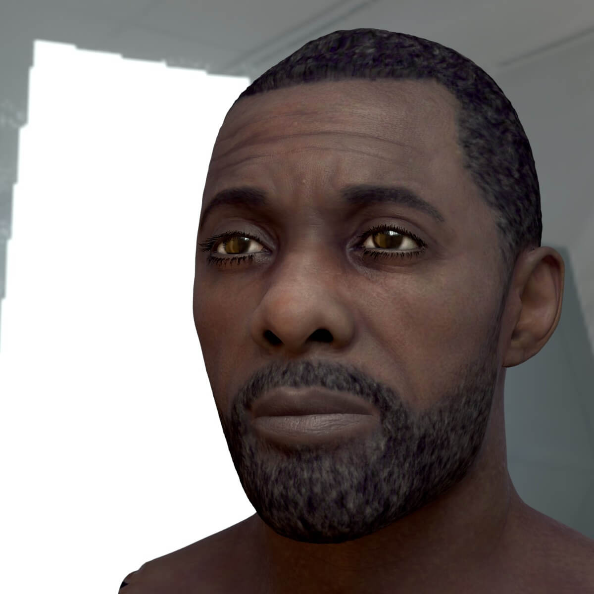3D Model Idris Elba Head V1 by vefilanna