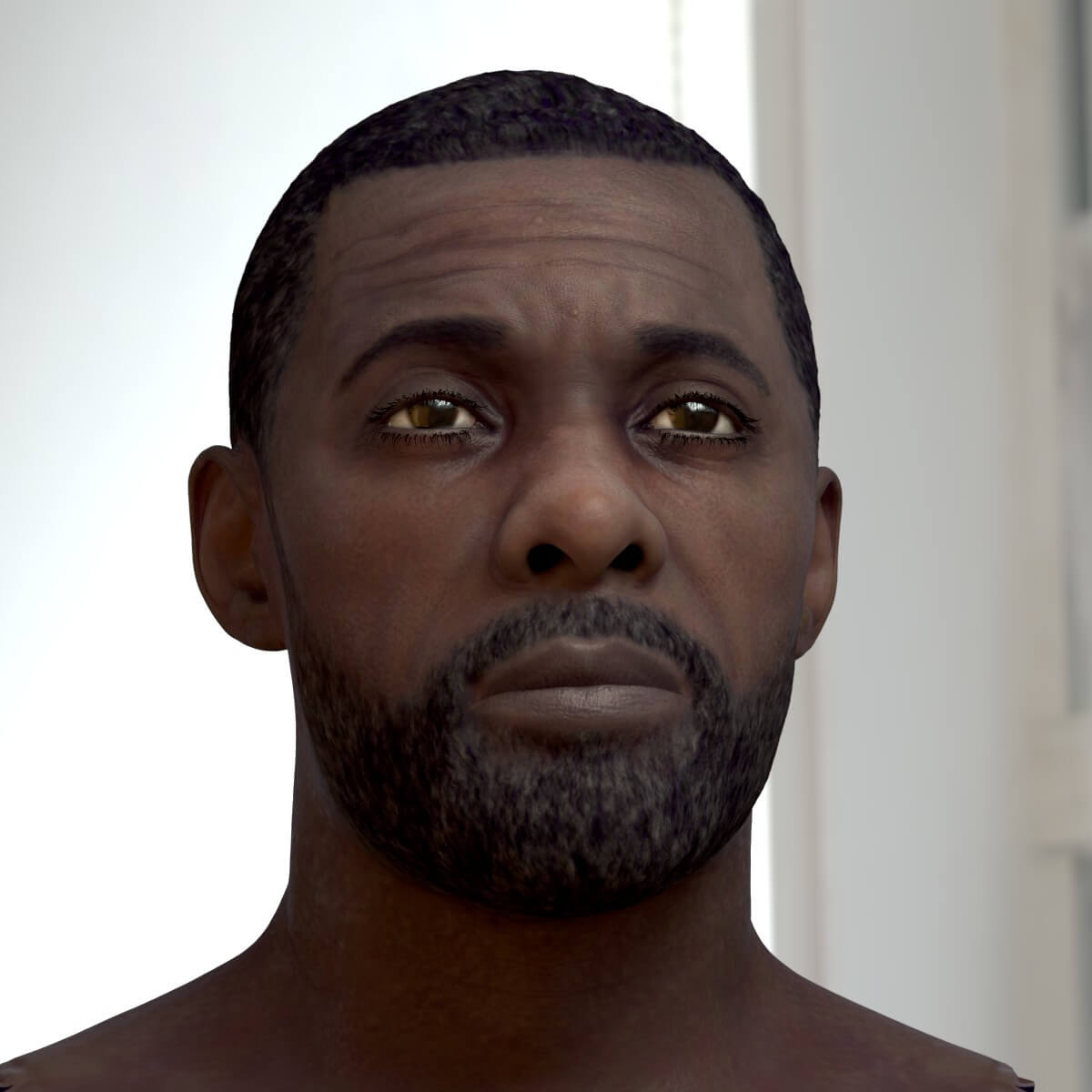 Idris Elba Head V1 - 3D Model by vefilanna