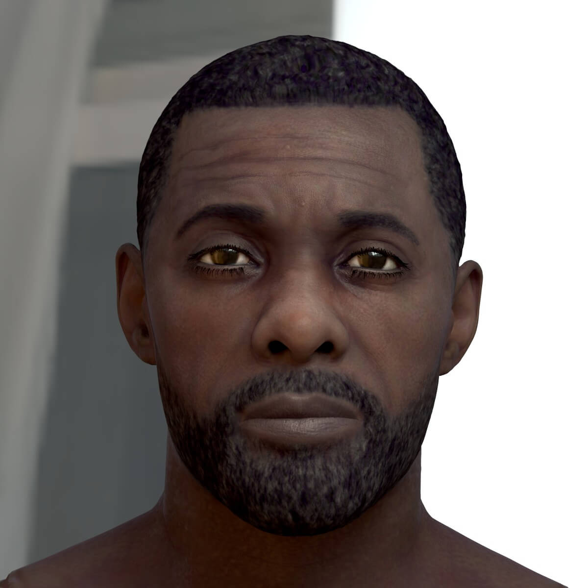 Idris Elba Head V1 - 3D Model by vefilanna