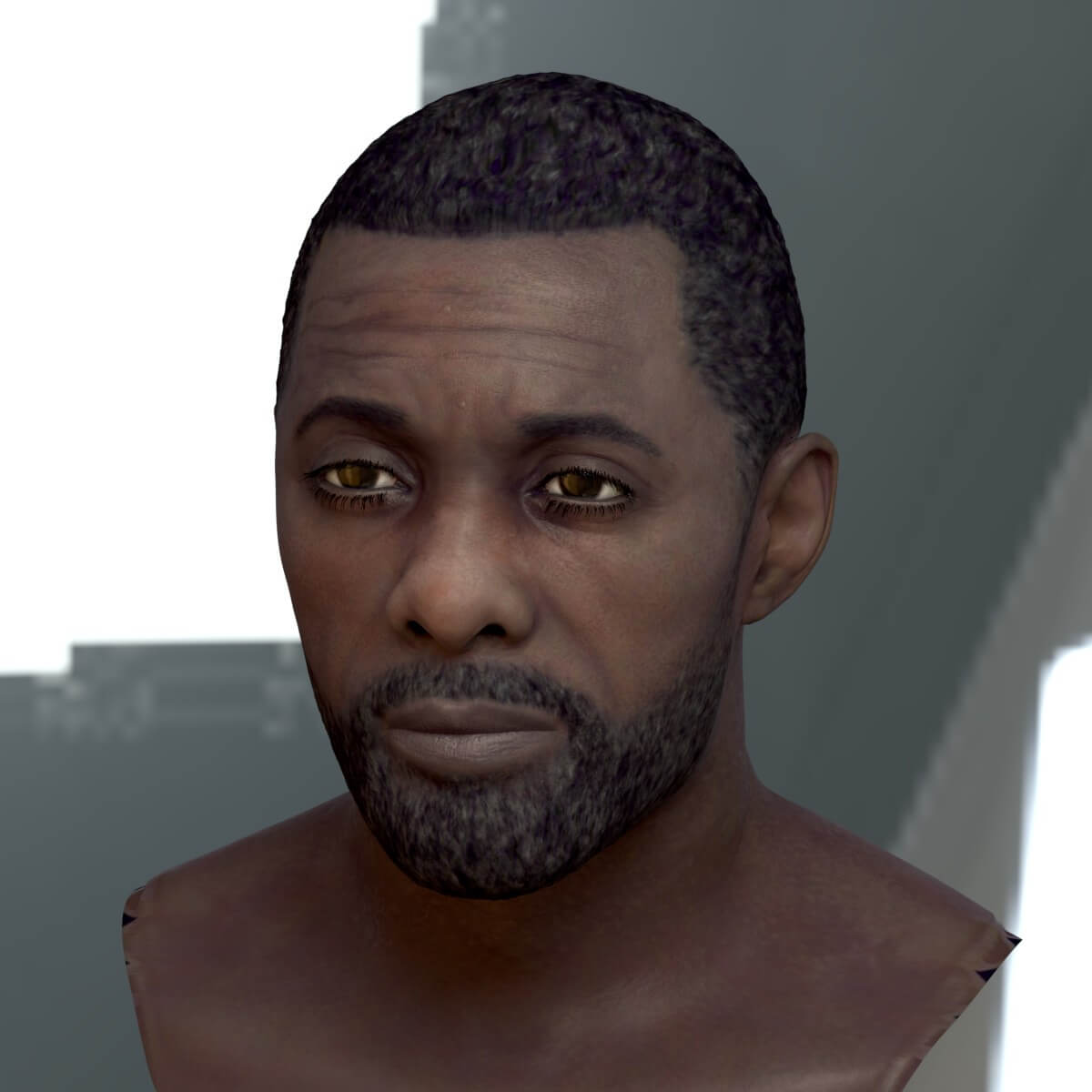 Idris Elba Head V1 - 3D Model by vefilanna