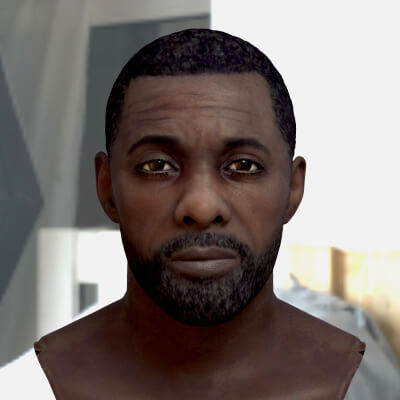 Idris Elba Head V1 - 3D Model by vefilanna