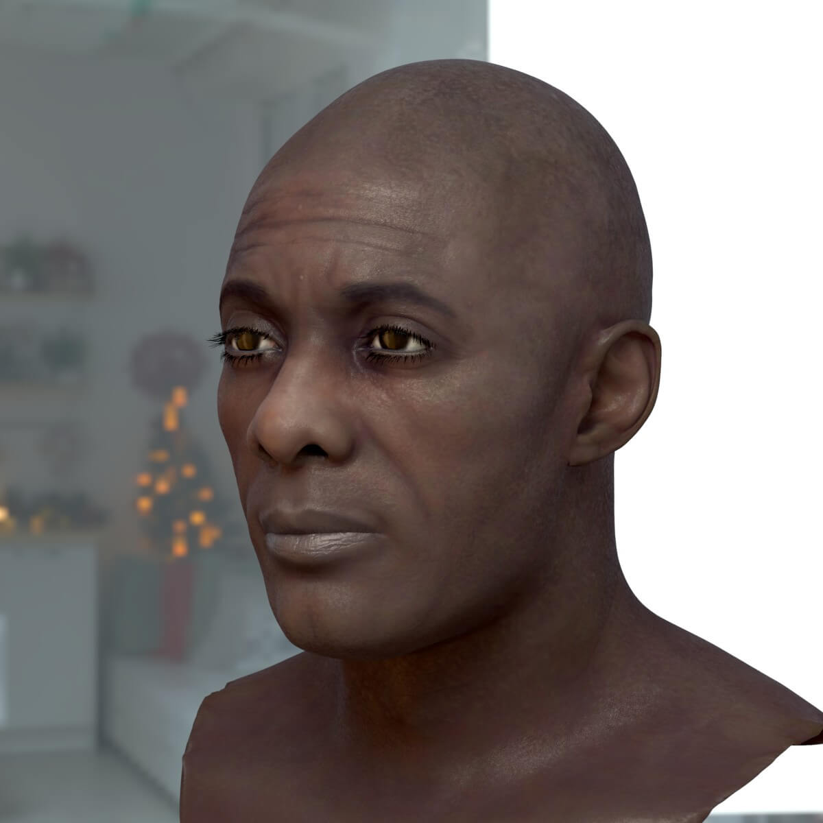 Idris Elba Head V2 - 3D Model by vefilanna