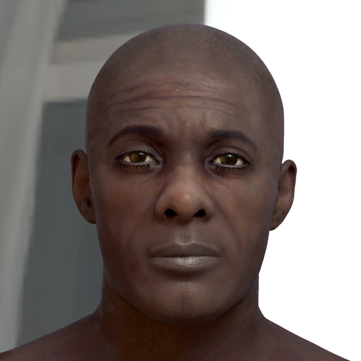Idris Elba Head V2 - 3D Model by vefilanna