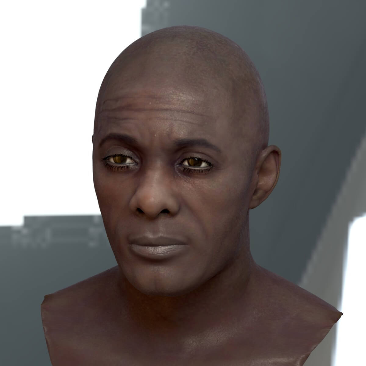 Idris Elba Head V2 - 3D Model by vefilanna