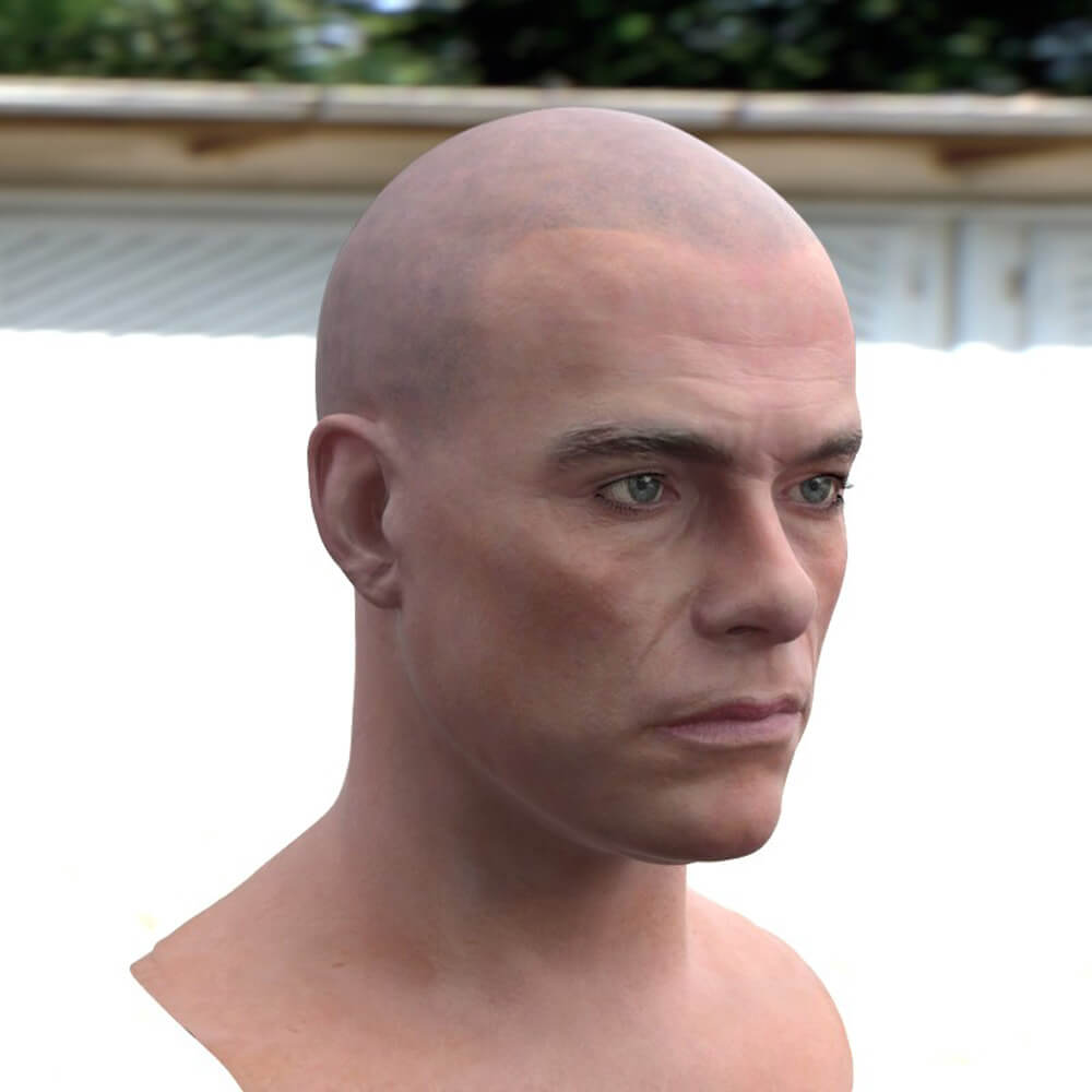 Jean Claude Van Damme Head - 3D Model by vefilanna