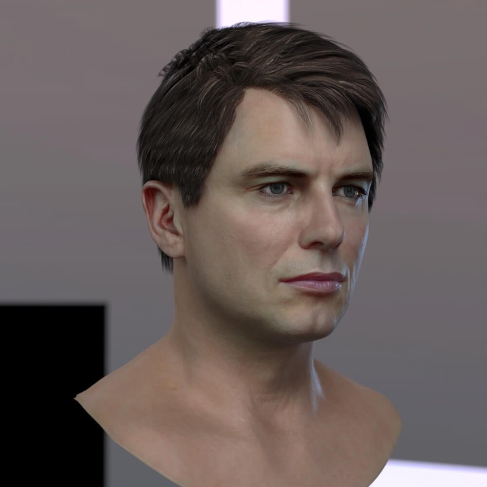 John Barrowman Head - 3D Model by vefilanna