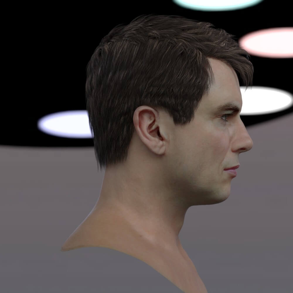 John Barrowman Head - 3D Model by vefilanna