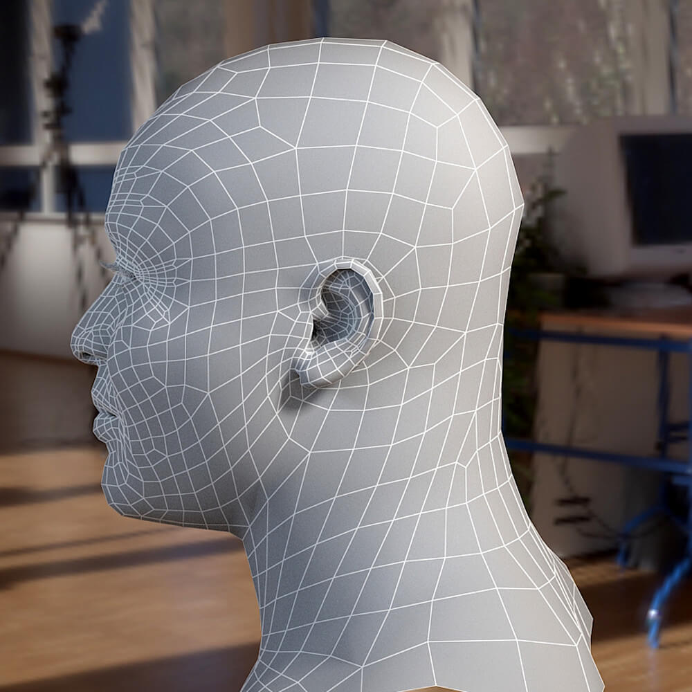 3D Model Joseph Head Male by vefilanna