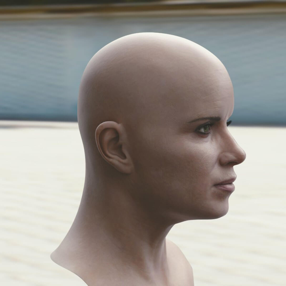 Kim Dickens Madison Clark Head - 3D Model by vefilanna