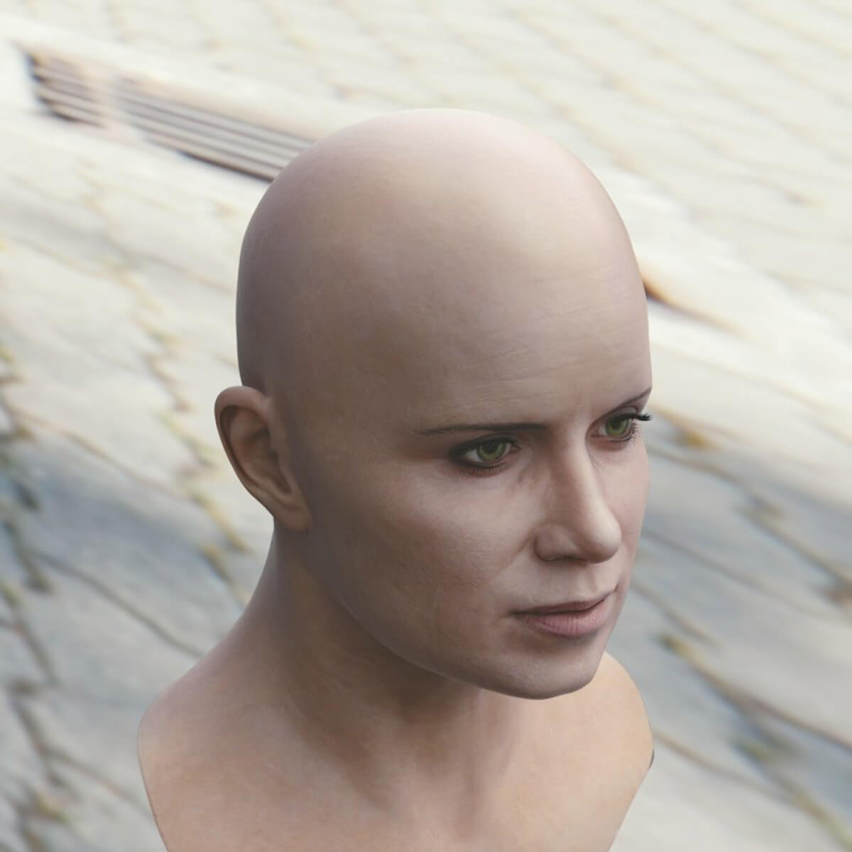 Kim Dickens Madison Clark Head - 3D Model by vefilanna