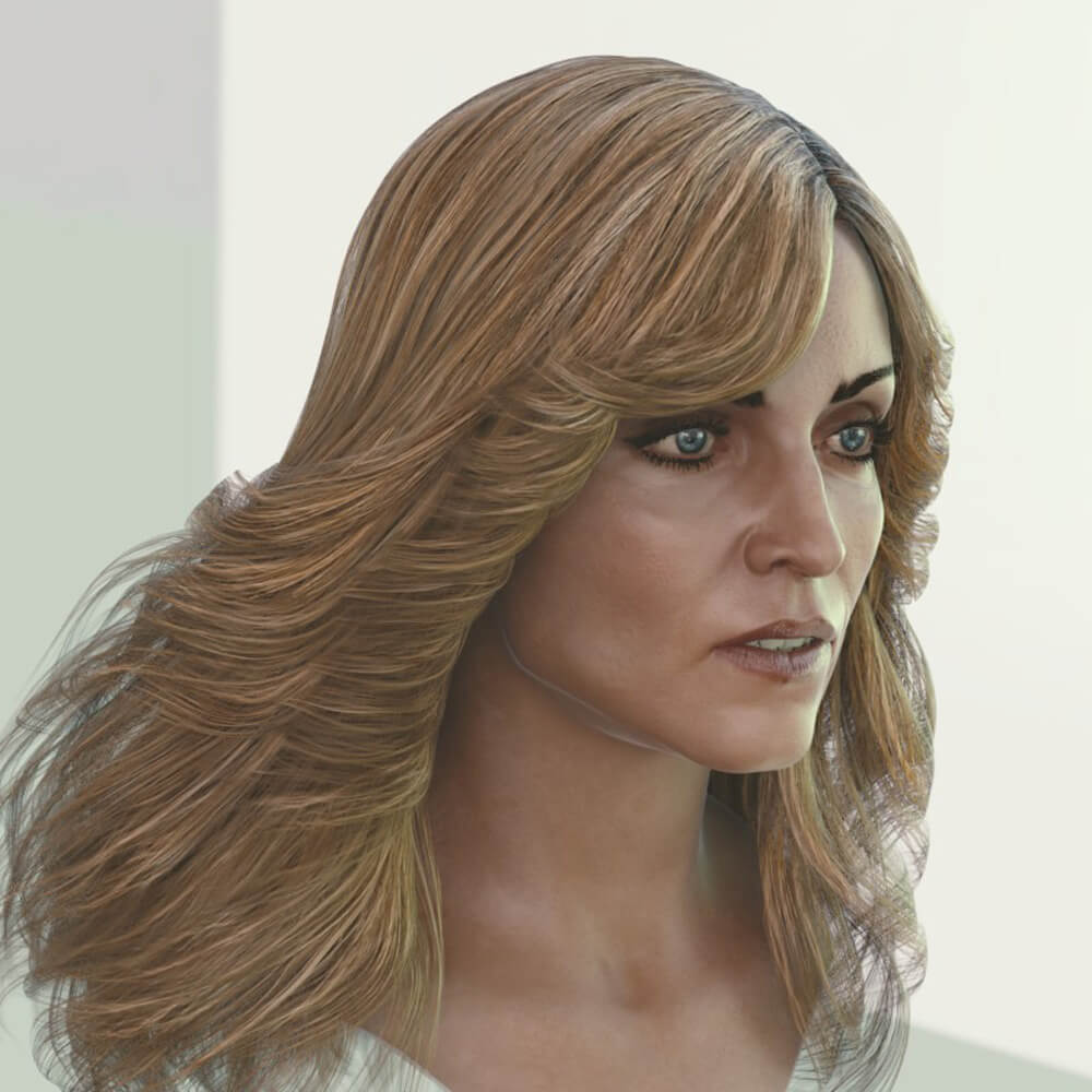 Madonna Singer Head - 3D Model by vefilanna