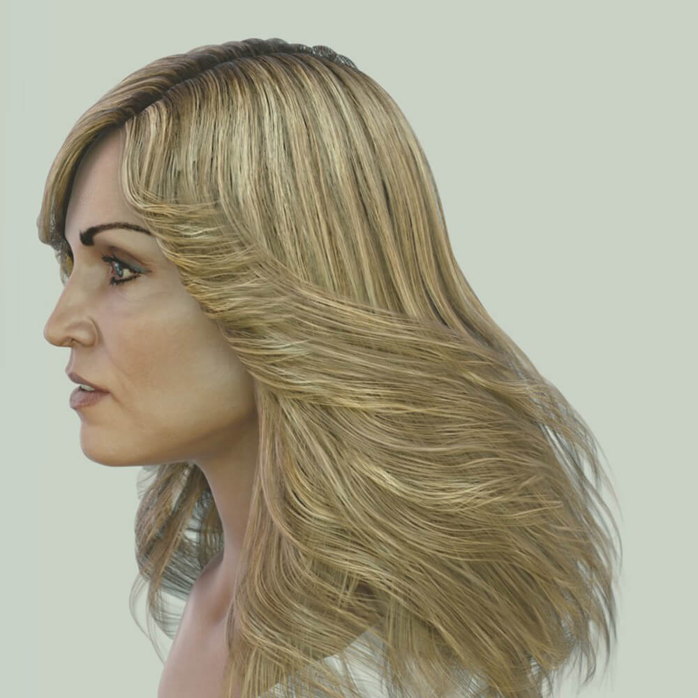 Madonna Singer Head - 3D Model by vefilanna