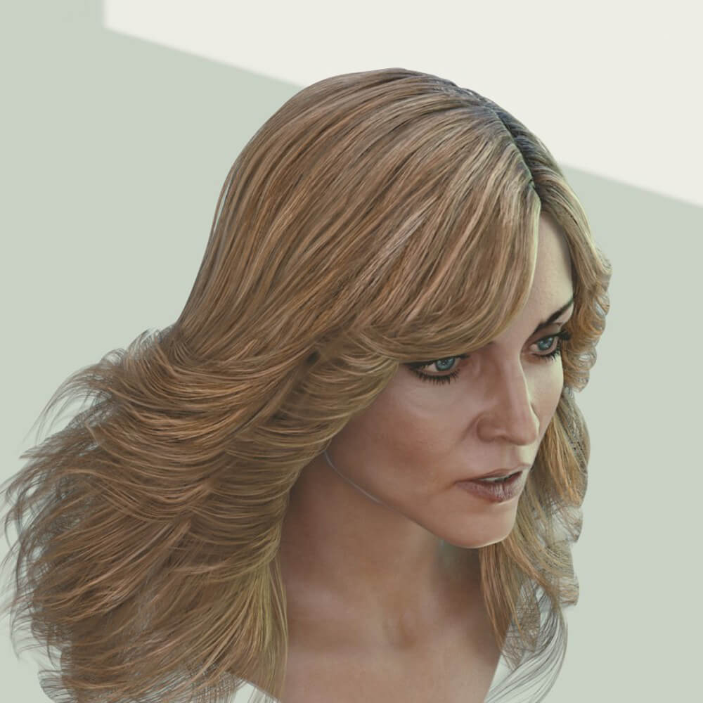 3D Model Madonna Singer Head by vefilanna