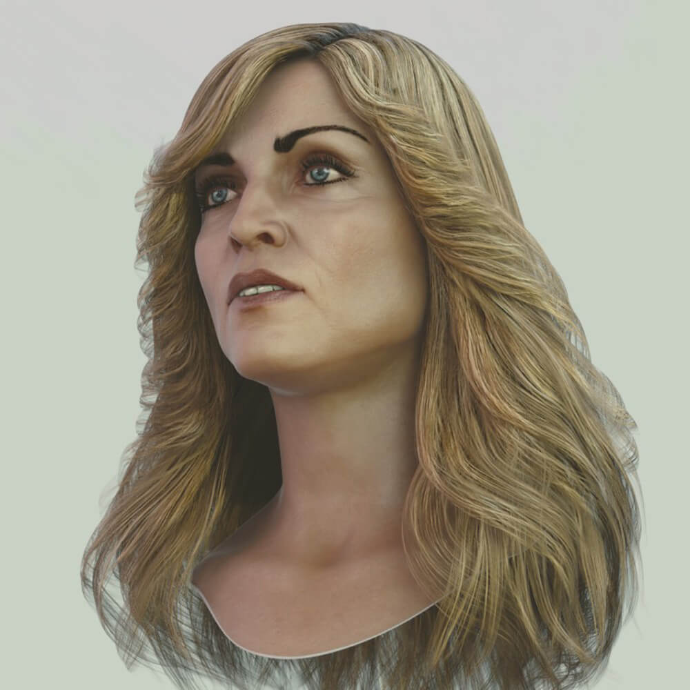 Madonna Singer Head - 3D Model by vefilanna