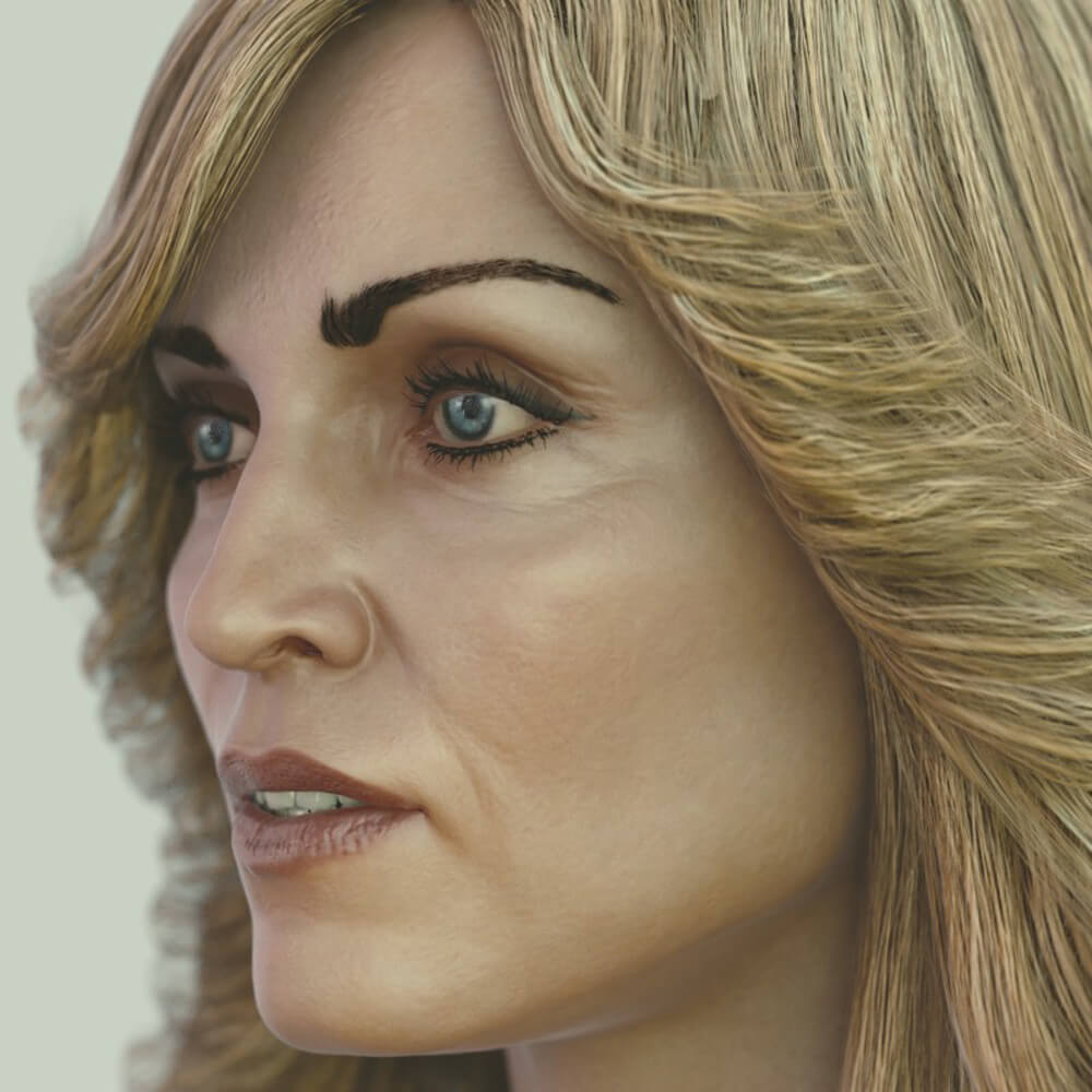 Madonna Singer Head - 3D Model by vefilanna