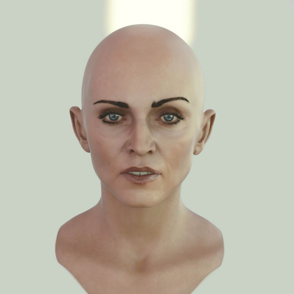 Madonna Singer Head - 3D Model by vefilanna